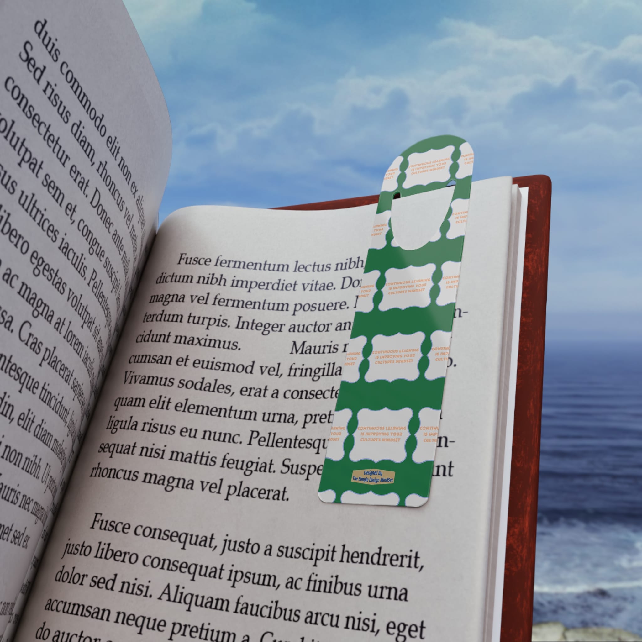 The Mindset Designed | Bookmark Dark Green – Continuous Learning