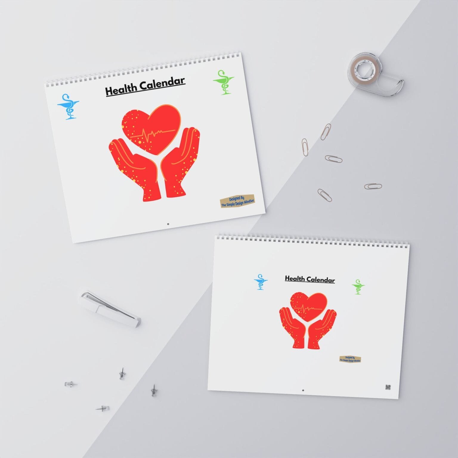 Wall Calendars (2025) – Health Calendar – Model 1 – 14×11.5
