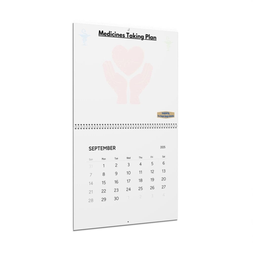 Wall Calendars (2025) – Health Calendar – Model 1 – 14×11.5