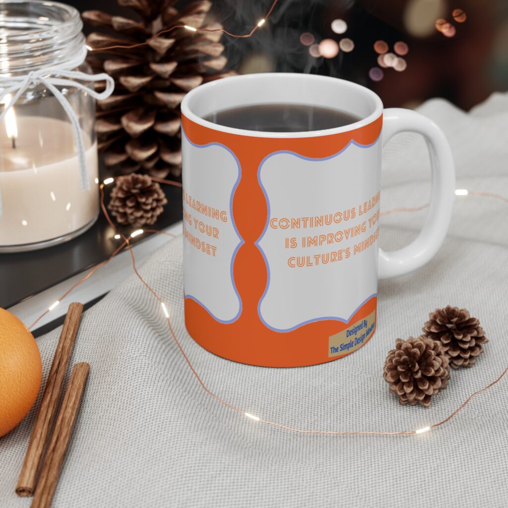 The Mindset Designed | Inspirational Mug – Orange – 11oz – Continuous ...