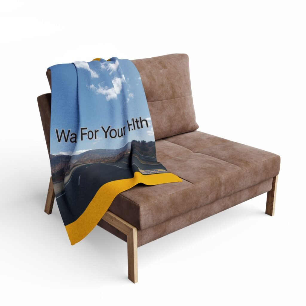 Walking Health Arctic Fleece Blanket – Yellow – 30×40 – Walk For Your ...
